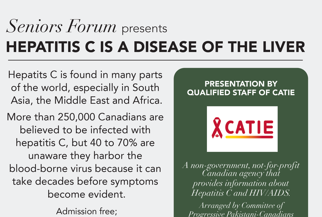 One may have it but not aware of – Hepatitis C - Ontario Society of ...